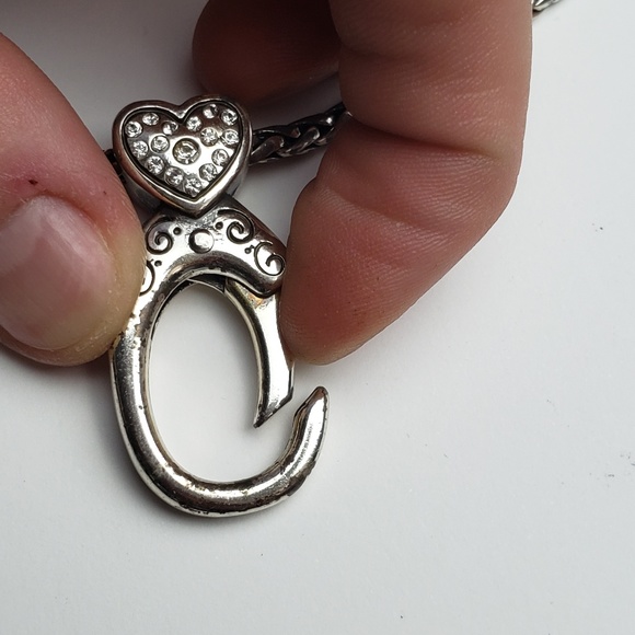Brighton | Jewelry | Brighton Charm Clasp Necklace Sterling Silver ...
